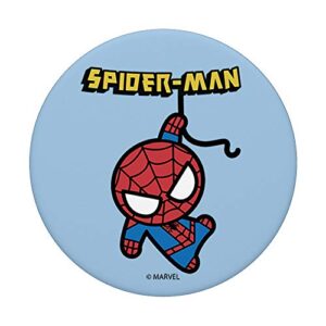 Marvel Spider-Man Hanging Cute Kawaii PopSockets PopGrip: Swappable Grip for Phones & Tablets