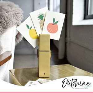 OUTSHINE Blank Notecards and Envelopes Set in Cute Storage Box - 48 (Fruit) 3.5" x 5" | Bulk Blank Note cards with Envelopes for All Occasion | Small Greeting, Stationary, Birthday, Thank You Cards