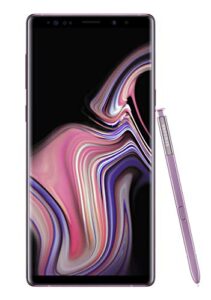 samsung galaxy note 9 factory unlocked phone with 6.4" screen and 128gb (u.s. warranty), lavender purple