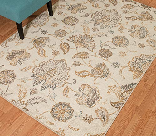 United Weavers Bridges Via Vicosa Linen 10x13 9'10" X 13'2" Area Rug, 9' 10" x 13' 2" (Model: 3001 00197 1013)