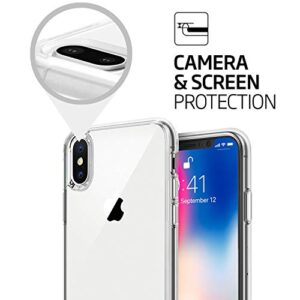 TENOC Phone Case Compatible with iPhone Xs and iPhone X/10, Clear Cases Cute Slim Soft TPU Cover Protective Bumper