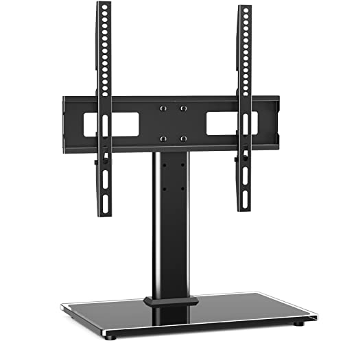 Rfiver Universal Table Top TV Stand TV Base Replacement for Most 27 30 32 39 40 42 43 49 50 55 60 Inch LCD LED Plasma Flat Screen TVs, Vesa Mount Holds up to 88 lbs, Height Adjustable