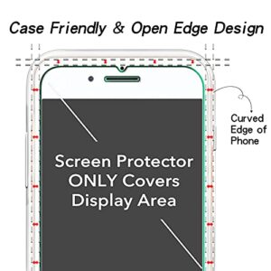 KATIN [2-Pack] Tempered Glass For Apple iPhone 8 Plus, iPhone 7 Plus, iPhone 6S Plus, iPhone 6 Plus 5.5-Inch Screen Protector, Bubble Free, 9H Hardness, Case Friendly