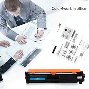 Color4work Compatible Toner and Drum Replacement for HP 32A CF232A Toner Drum 1-Pack and HP 30X CF230X Toner Cartridge 2-Pack for Laserjet Pro M203dw M203d M203dn M227fdw M227fdn Printer