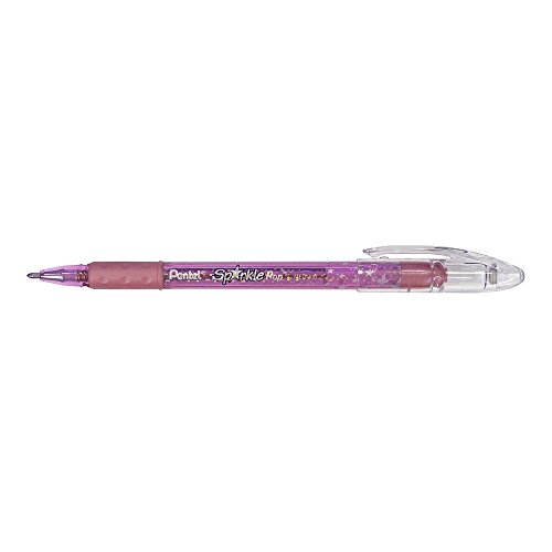 Pentel Sparkle Pop Gel Pen, 1.0mm Bold Point, Pink-Light Pink Ink (K91-DP)