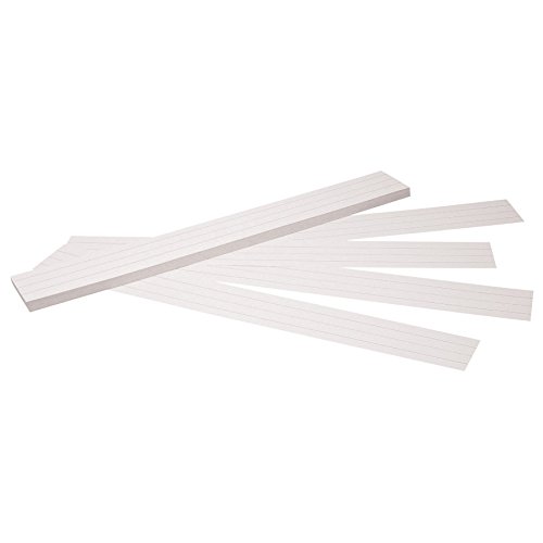 Sentence Strips, 24 x 3, White, 100/Pack