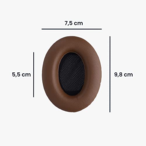 kwmobile Ear Pads Compatible with Bose Quietcomfort Earpads - 2X Replacement for Headphones - Dark Brown