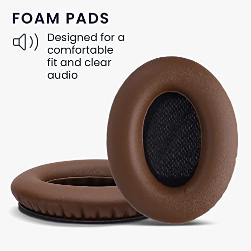 kwmobile Ear Pads Compatible with Bose Quietcomfort Earpads - 2X Replacement for Headphones - Dark Brown