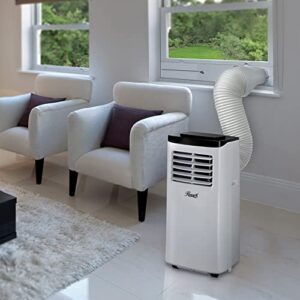 Rosewill Portable Air Conditioner 7000 BTU, AC Fan & Dehumidifier 3-in-1 Cool/Fan/Dehumidify w/Remote Control, Quiet Energy Efficient Self Evaporation AC Unit for Single Room Use, RHPA-18001,White