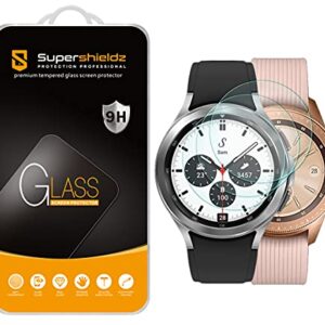 (3 Pack) Supershieldz Designed for Samsung Galaxy Watch 4 Classic (42mm) / Galaxy Watch (42mm) Tempered Glass Screen Protector Anti Scratch, Bubble Free