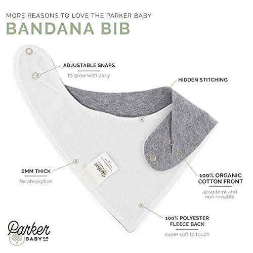 Parker Baby Bandana Drool Bibs 8 Pack Baby Bibs for Boys, Girls, Unisex - "Arctic Set"