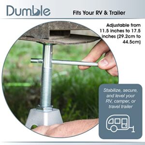 Dumble RV Stabilizer Jacks Camper Leveling Blocks 4-Pack – Heavy Duty Leveling Blocks for Trailer, Camper, Motorhome