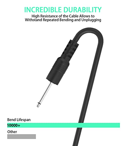 SCOVEE 3ft Replacement DC Charging Cable,2.5mm Charger Cord,USB DC Charger,USB to DC 2.5mm Fast Charger Cord Adapter