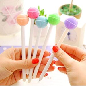 10 pack 0.5mm cute novelty candy color lollipops gel ink pen, office school supplies students children gift