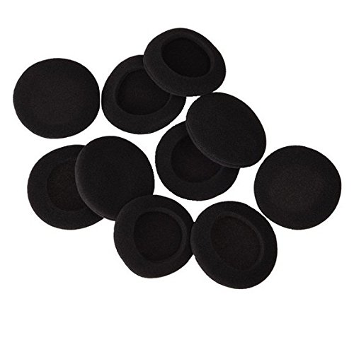 WOIWO 30 PCS Sponge Earbuds Cover Replacements Soft Foam Headphone Cap Ear Pads Black