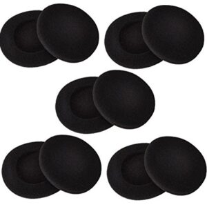 WOIWO 30 PCS Sponge Earbuds Cover Replacements Soft Foam Headphone Cap Ear Pads Black