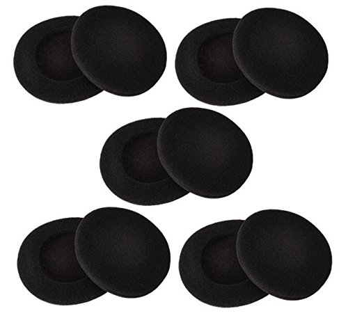 WOIWO 30 PCS Sponge Earbuds Cover Replacements Soft Foam Headphone Cap Ear Pads Black