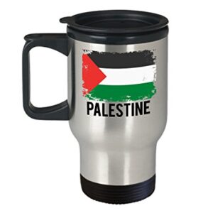 Palestine Flag Travel Coffee Mug Funny Gifts - Palestinian Pride Flag Hometown Country Pride, Travel, Souvenir, Vintage Palestine Flag Cup Tumbler