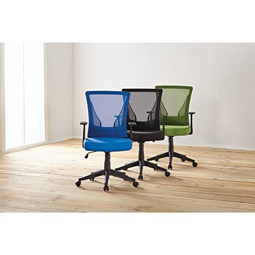 Brenton Studio® Radley Mesh Low-Back Task Chair, Blue/Black