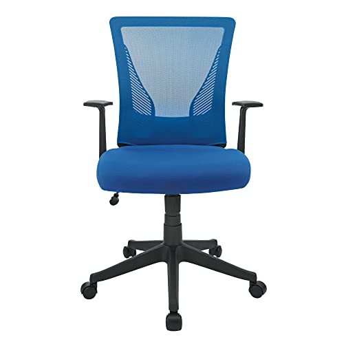 Brenton Studio® Radley Mesh Low-Back Task Chair, Blue/Black