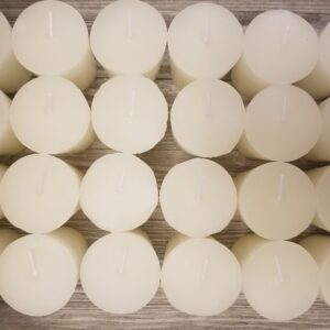 Old Candle Barn 24-Piece Votive Candles - Lily of The Valley Scented 15 Hour - Perfect Ivory Votives - Hand Poured Made in USA