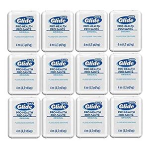 Glide Oral-B Pro-Health Original Floss, Small Size 4 Meters (4.3 Yards) - Pack of 12