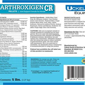 Uckele Arthroxigen CR Pellets for Horses, Joint Supplement, No Devil's Claw, 5 lb