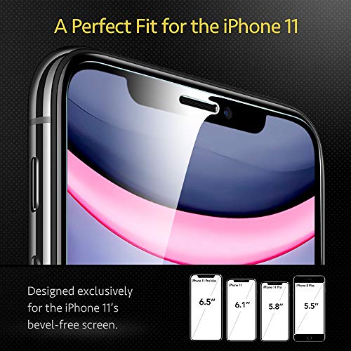 ESR Screen Protector Compatible for iPhone 11, iPhone XR [2 Pack] [Easy Installation Frame] [Case Friendly], Premium Tempered Glass Screen Protector for iPhone 6.1 Inch (2019)