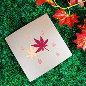 TIMMOR MAGIC 3D Pop Up cards, Golden Maple Tree Cards, Birthday Cards, Mom Cards, Thank you Cards, Greeting Cards (Golden Maple)