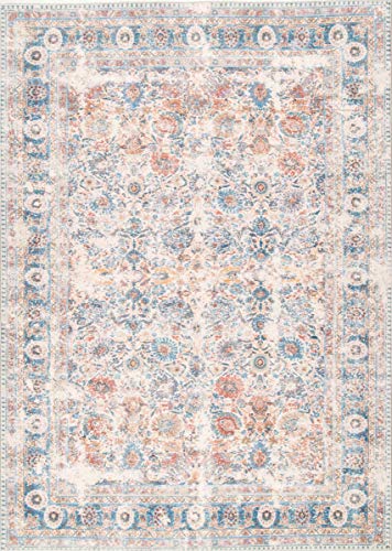 nuLOOM Liliana Vintage Persian Area Rug, 5' 5" x 8', Ivory