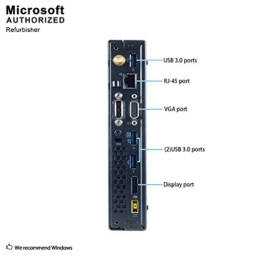 lenovo ThinkCentre M93P Tiny Mini Business Desktop Computer, Intel Dual-Core i5-4570T Processor up to 3.60 GHz, 8GB RAM, 240GB SSD, WiFi, Windows 10 Pro (Renewed)