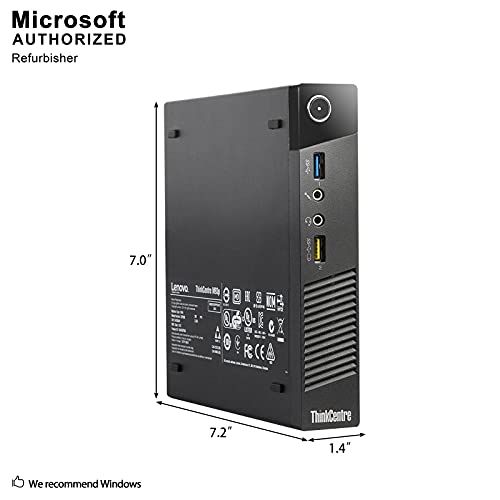 lenovo ThinkCentre M93P Tiny Mini Business Desktop Computer, Intel Dual-Core i5-4570T Processor up to 3.60 GHz, 8GB RAM, 240GB SSD, WiFi, Windows 10 Pro (Renewed)