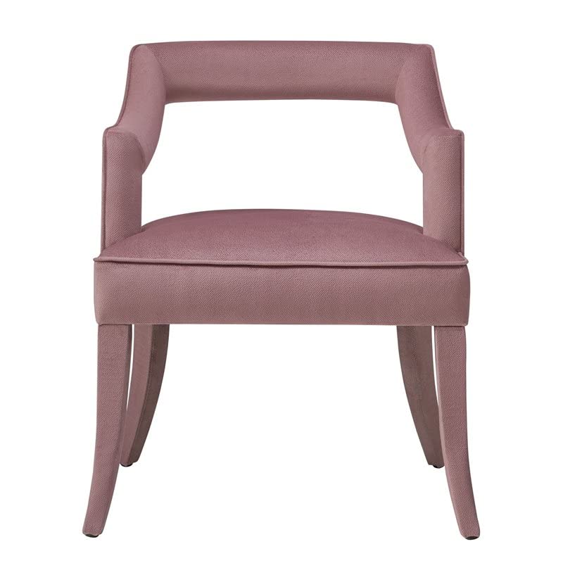 TOV Furniture Tiffany Modern Upholstered Dining Room Chair, Pink