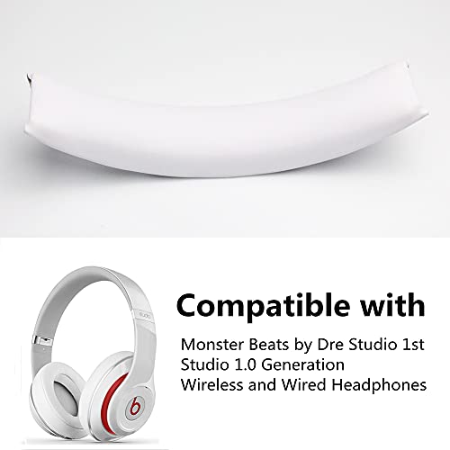 Learsoon Studio1.0 Replacement Top Headband Foam Cushion Pad Repair Parts for Beats Studio 1.0 Wired Studio (1st Gen) Wireless Over-Ear Headphone (White)