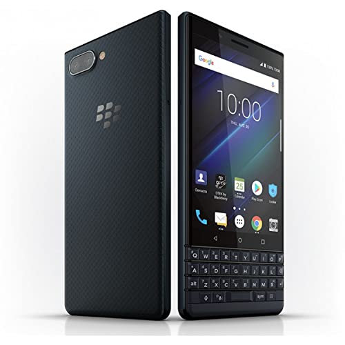 BlackBerry KEY2 128GB (Dual-SIM, BBF100-6, GSM Only, No CDMA) Factory Unlocked 4G Smartphone (Black Edition) - International Version (Black Edition, English UK QWERTY Keypad)