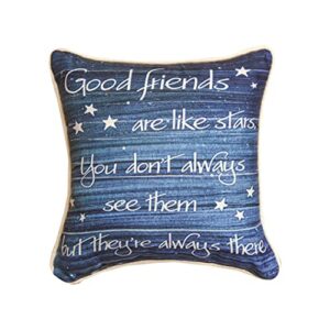 manual good friends are like stars. -kt2-12 dye pillow