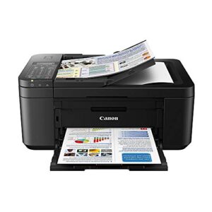 canon pixma tr4520 wireless all in one photo printer with mobile printing, black, works with alexa