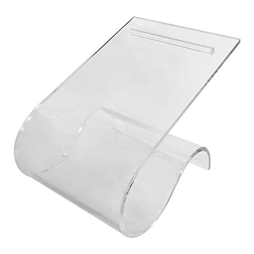 Prolinemax Clear Acrylic Double Shoes Rest Display Fixture Stand Retail Heels Slant Riser Holder