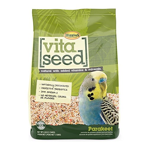 Higgins Vita Seed Parakeet Bird Food 2.5 lb. Bag, Fast, by Just Jak's Pet Market