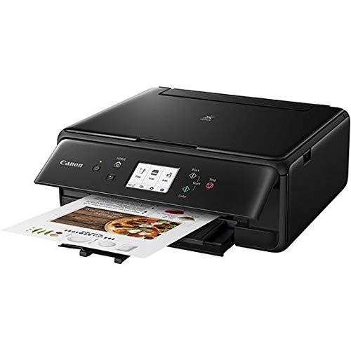 Canon PIXMA TS6220 Wireless All In One Photo Printer with Copier, Scanner and Mobile Printing, Black, Works with Alexa