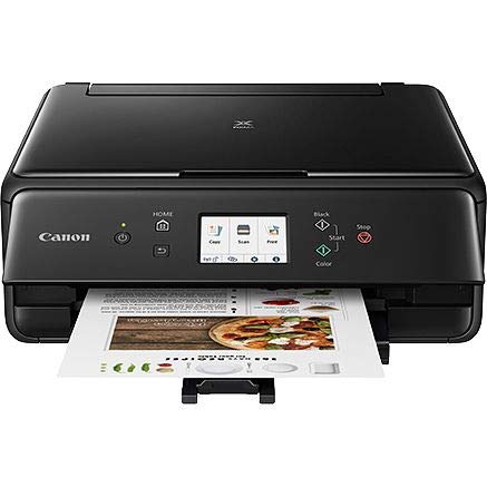 Canon PIXMA TS6220 Wireless All In One Photo Printer with Copier, Scanner and Mobile Printing, Black, Works with Alexa