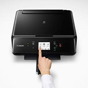 Canon PIXMA TS6220 Wireless All In One Photo Printer with Copier, Scanner and Mobile Printing, Black, Works with Alexa