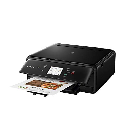 Canon PIXMA TS6220 Wireless All In One Photo Printer with Copier, Scanner and Mobile Printing, Black, Works with Alexa