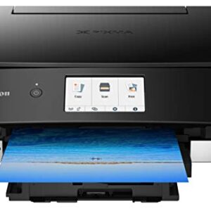 Canon TS8220 Wireless All in One Photo Printer with Scannier and Copier, Mobile Printing, Black, Works with Alexa