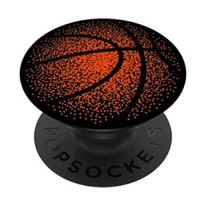 cool basketball pixel art black gift for boys or girls popsockets swappable popgrip