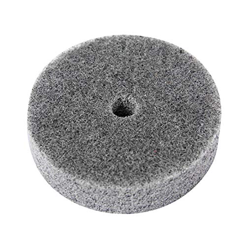 COMOK 8Inch 203mm Dia 180# Grit Nylon Fiber Polishing Buffing Wheel, Dark Gray