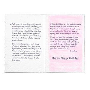 Blue Mountain Arts Greeting Card “Your Birthday is The Perfect Time To Tell You… Are A Treasure To Me” Is Perfect For Someone Who Is Irreplaceable In Your Life, by Donna Fargo