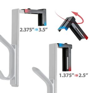 Officemate Double Coat Hooks for Cubicle Panels, Adjustable, Comes in 2 Pack (22009)