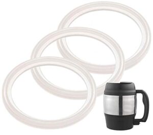 3-pack of bubba (r) 52 oz mug -compatible gaskets / seals / rings - bpa-/phthalate-/latex-free - replacements for 52 ounce classic insulated desk coffee mug - by impresa