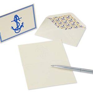 Papyrus Blank Cards with Envelopes, Nautical Anchor (16-Count)